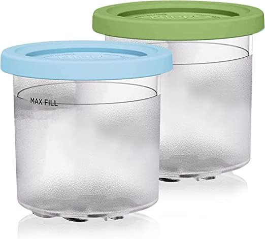 YHANNI Ice Cream Pints Cup, Kitchen Accessories, Safe & Leak-Proof Ice Cream Storage Containers with Lids for Ninja Cream Pints, Compatible with Ninja Ice Cream Makers (NC301/300/299)