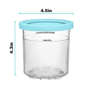 YHANNI Ice Cream Pints Cup, Kitchen Accessories, Safe & Leak-Proof Ice Cream Storage Containers with Lids for Ninja Cream Pints, Compatible with Ninja Ice Cream Makers (NC301/300/299)