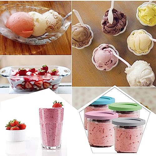 YHANNI Ice Cream Pints Cup, Kitchen Accessories, Safe & Leak-Proof Ice Cream Storage Containers with Lids for Ninja Cream Pints, Compatible with Ninja Ice Cream Makers (NC301/300/299)