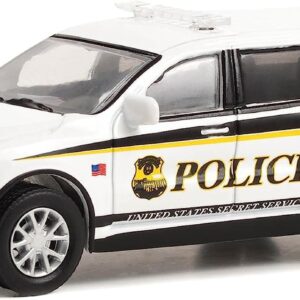 2018 Durango Pursuit White United States Secret Service Police Washington DC Hot Pursuit Special Edition 1/64 Diecast Model Car by Greenlight 43015E