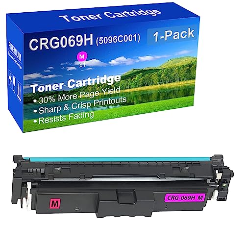 1-Pack (Magenta) Compatible MF753Cdw MF751Cdw LBP674Cdw LBP673Cdw LBP674Cx MF752Cdw MF756Cx Printer Toner Cartridge High Capacity Replacement for Canon CRG-069H CRG069H (5096C001) Toner Cartridge