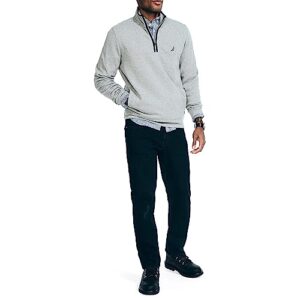 Nautica Men's Quarter-Zip Sweatshirt, Stone Grey Heather