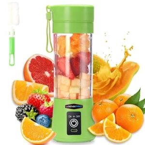 UgenixPRO® Electric USB Portable Juicer Mini Blender and Smoothies Six Blades Great for Mixing Portable Blender (Green)