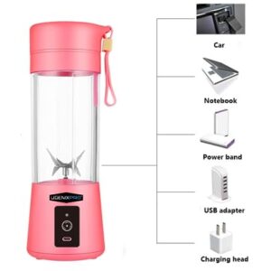 UgenixPRO® Electric USB Portable Juicer Mini Blender and Smoothies Six Blades Great for Mixing Portable Blender (Green)