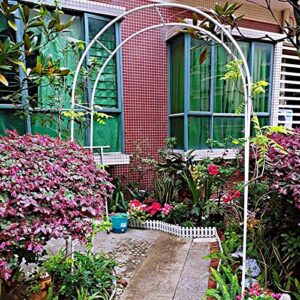 garden arch simple climbing plants rose arch,weatherproof galvanized pergola arbor trellis,for outdoor terrace/garden decoration rose trellis (color :, size : 280x220x25cm)