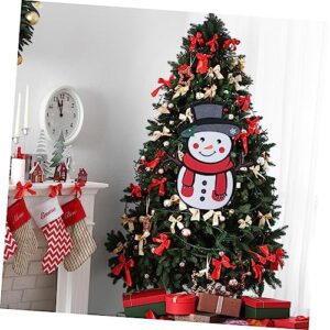 Veemoon 1pc Felt Snowman Kids Nativity Play Set Felt Christmas Detachable Ornaments Christmas Snowman DIY Nativity Ornaments for Kids Christmas Snowman Games Ornaments Xmas Gift Decor Toy