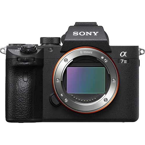 Sony a7 III Mirrorless Camera FE 28-70mm f/3.5-5.6 OSS Lens E 55-210mm f/4.5-6.3 OSS Lens+Case+128 GIG Memory Cards+TTL Flash+Tripod(17PC) Bundle (Renewed)