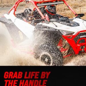 UTV Grab Handles Roll Bar Grab Handles. RZR Passenger Grab Handle 2 Pack Roll Cage Handle Fits Polaris Ranger, Mule, Teryx, CFMoto, Yamaha, Honda Pioneer, Can Am SxS UTV Accessories Red Paracord