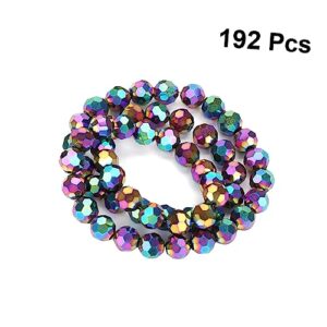 COHEALI 192pcs Beads in Bulk Gemstones Bulk Jewelery Loose Beads Beaded Bracelet Craft Beads for Jewelry Making Bracelet Beads Beading Kits DIY Beads Crafting Supplies Semi-Precious Stones