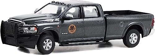 2020 Ram 2500 Pickup Truck Dark Gray Metallic Montana Livestock Association Yellowstone (2018-Current) TV Series Hollywood Series Release 39 1/64 Diecast Model Car by Greenlight 44990F