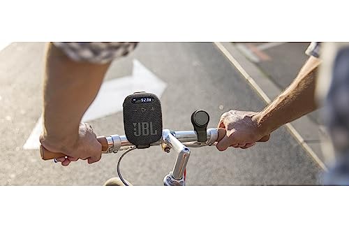 JBL Wind 3 Portable Bluetooth Speaker and FM Tuner Radio for Bike Handlebars