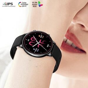 Smart Watches for Women (Answer/Make Call) Fitness Activity Tracker with Heart Rate/Blood Oxygen/Sleep/Menstrual Cycles/Calorie Monitor Play Music Sports Smartwatch for iPhone Samsung Android Phones