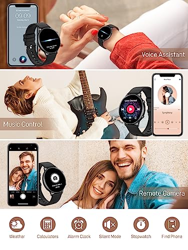 Smart Watches for Women (Answer/Make Call) Fitness Activity Tracker with Heart Rate/Blood Oxygen/Sleep/Menstrual Cycles/Calorie Monitor Play Music Sports Smartwatch for iPhone Samsung Android Phones