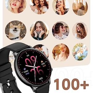 Smart Watches for Women (Answer/Make Call) Fitness Activity Tracker with Heart Rate/Blood Oxygen/Sleep/Menstrual Cycles/Calorie Monitor Play Music Sports Smartwatch for iPhone Samsung Android Phones