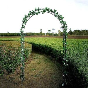 heavy duty garden arch large climbing plants support trellis pergola arbour metal rose arches archway, anti-rust tubular trellis arbor, wedding arch flowers stand,120x220x40cm