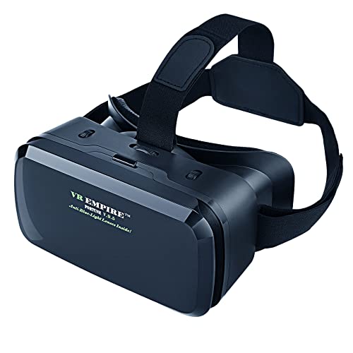 Cell Phone VR Headset Virtual Reality Headsets VR Headsets Virtual Reality Glasses VR Glasses VR Goggles for TV Movies Video Games Compatible with iOS, Android Support 4.7” to 7.3” Mobile Screen(B95)