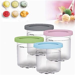 creami deluxe pints, for ninja ice cream maker pints, icecream container airtight,reusable for nc301 nc300 nc299am series ice cream maker