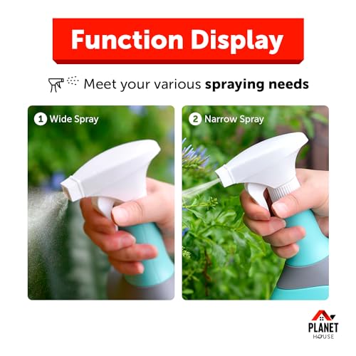 Watering Can for Indoor and Outdoor Plants Garden Flowers - Multipurpose Spray Bottle - Detachable Spray - Modern Resistant Plastic 1/2 Gallon