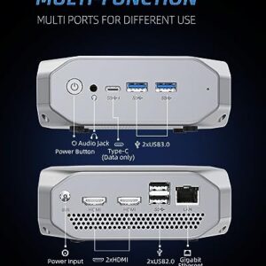 Ubuntu Linux Mini PC, AMD A9 9400 (up to 3.2 Ghz) Mini Computers, 8GB RAM 128GB SSD, Micro Desktop Computer PC with Dual 4K HDMI, 2.4G/5G Dual WiFi Bluetooth 4.0 Type-C USB 3.0 Linux Mini PC