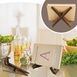 DLOnline Handmade Wooden Stand for Display, Recipe Book Holder, Plate Stand for Display, Cookbook Stand for Cooking, Photograph, Decorative Table Top, 6.5 inches