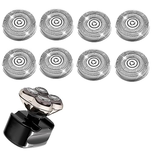 8PCS Shaver Head Replacement Blade compatible with Skull Shaver Pitbull Electric Razors