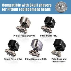 8PCS Shaver Head Replacement Blade compatible with Skull Shaver Pitbull Electric Razors