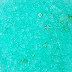 Premade Green Clear Slime - Large Capacity Crystal Slime Lemon Green Glimmer Slime kit,Super Soft and Non-Sticky, for Boys and Girls,Great for Parties (15oz)