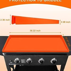 OFUN 36" Full-Wrap Edge Griddle Mat for Blackstone, Silicone Protective Cover Mats Compatible with Blackstone, Blackstone Griddle Accessories, Reusable &Durable, All Year Round Protection