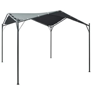 barbecue pavilion terrace gazebo outdoor gazebo gazebo pavilion tent canopy 9.8ft x9.8ft steel anthracite for backyard patio lawn garden