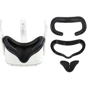 face cover pad and facial interface bracket for oculus/meta quest 2 vr accessories with anti-leakage nose pad