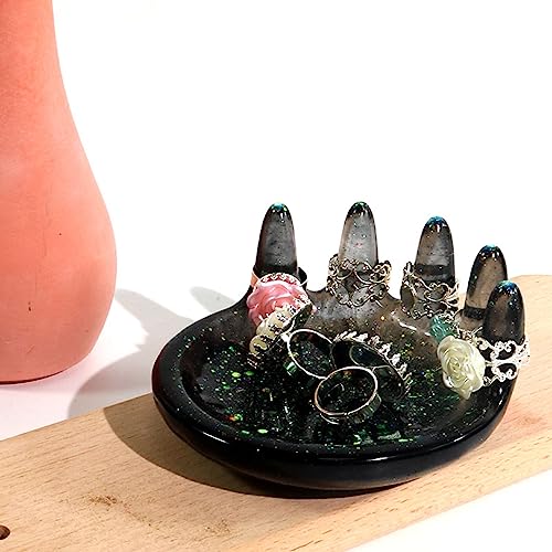 DIY Tray Silicone Resin Mold Crown Epoxy Resin Casting Mold for DIY-Jewelry Container Trinkets Rings Storage Plate Mould Storage Box Resin Mold