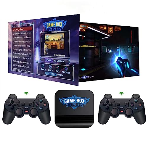 Ampown I3s Retro Game Console Built in 20,000+ Games, Dual 2.4G Wireless Controllers, Video Game Consoles for 4K TV HDMI Output with 20+ Emulators with 64G