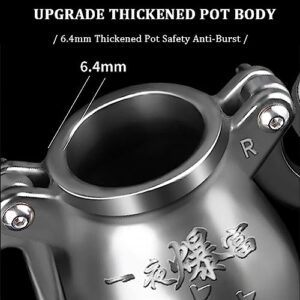 UEIDIHI Popcorn Maker Machine for Amplify Corn Rice Pellet, Retro Mini Stainless Steel Popcorn Pot, Samall Hand Popcorn Machine, Traditional Old-Fashioned Pop Corn Makers