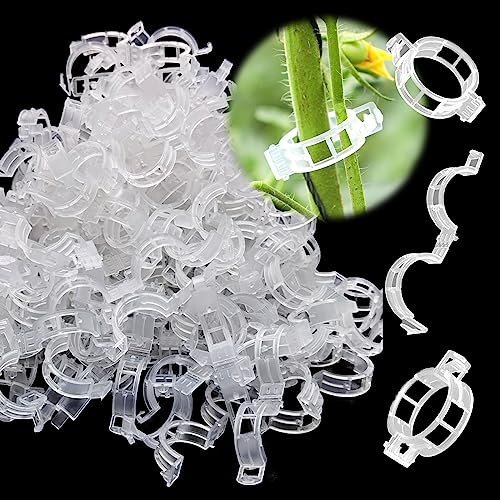 LOIKUIE 210 Pcs Tomato Clips, Plant Clips for Vines, Plastic Trellis Clips - Support Clips for Climbing Plants, Cucumbers, Peppers, Grape Vines and Vegetables