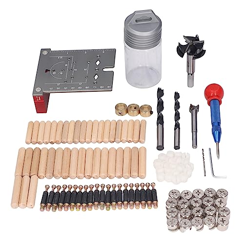 Hinge Jig Drill Guide, 35mm Dowelling Drilling Tool Set Kit Concealed Hinge Jig Kit for Furniture Woodworking