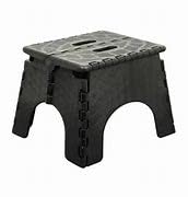 9" black step stool