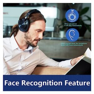 NALANY Headphone Bluetooth User-Defined Active Noise Cancelling Wireless Headset with for Phone Support SD Card Slot