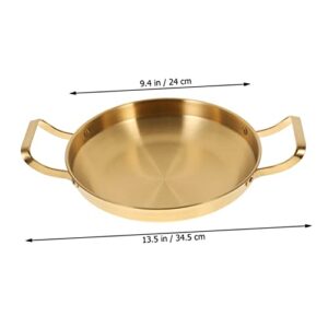 Yardwe Korean Army Pot Metal Cooking Utensils Japanese Omelette Pan Nonstick Korean Soup Pot Food Steamer Korean Ramen Pots Stock Pot Pasta Pot Household Pan Home Pan Cooking Tool Asia