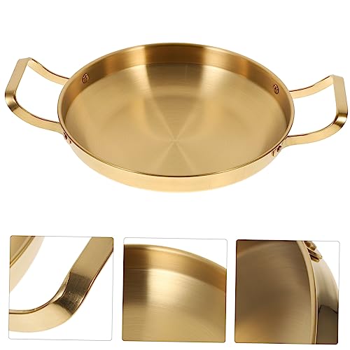 Yardwe Korean Army Pot Metal Cooking Utensils Japanese Omelette Pan Nonstick Korean Soup Pot Food Steamer Korean Ramen Pots Stock Pot Pasta Pot Household Pan Home Pan Cooking Tool Asia