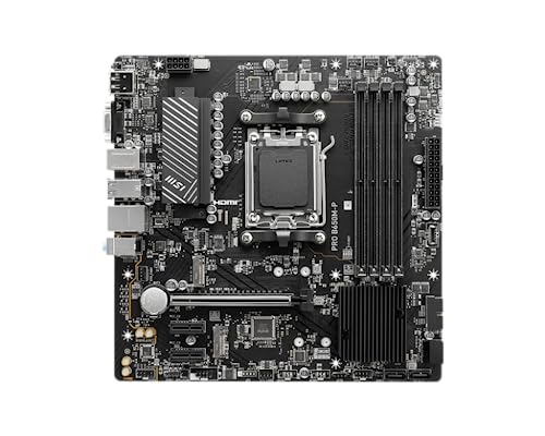 MSI PRO B650M-P ProSeries Motherboard (AMD AM5, mATX, DDR5, PCIe 4.0, M.2, SATA 6Gb/s, USB 3.2 Gen 2, HDMI/DP, AMD Ryzen 7000 Series Desktop Processors)