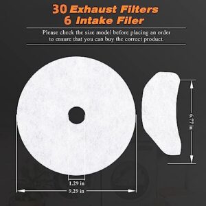 36 Pieces Cloth Dryer Exhaust Filter for Panda - Universal Dryer Filter Cloth-Compatible for Panda Magic Chef Avant Sonya Dryer - 30 Exhaust Filter & 6 Intake Filter