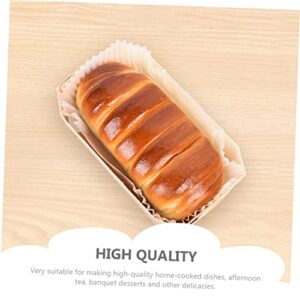 Anneome 6pcs Toast Box French Bread Pan Tool Tray Disposable Loaf Pans Toast Trays Nonstick Tray for French Bread Kitchen Bread Plates Baking Pan Bread Pans Non-stick Toast Plates Wooden