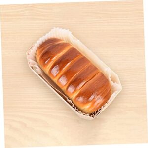 Anneome 6pcs Toast Box French Bread Pan Tool Tray Disposable Loaf Pans Toast Trays Nonstick Tray for French Bread Kitchen Bread Plates Baking Pan Bread Pans Non-stick Toast Plates Wooden