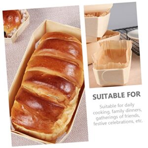 Anneome 6pcs Toast Box French Bread Pan Tool Tray Disposable Loaf Pans Toast Trays Nonstick Tray for French Bread Kitchen Bread Plates Baking Pan Bread Pans Non-stick Toast Plates Wooden