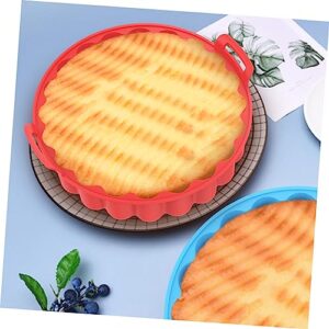 HEMOTON Silicone Bakeware Air Fry Oven Air Fryer Oven Pan Round Baking Pan Air Fryer Tray Air Fryer Silicone Liners Airfryer Liners Silicone Non Stick Air Fryer Liner Air Fryer Baking Pots