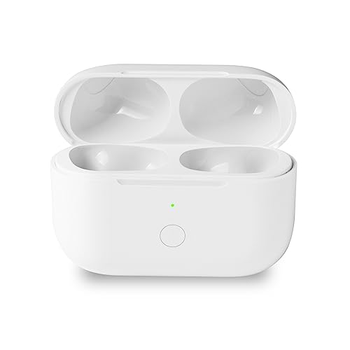 AirPod Pro Charging case - Wireless Charging Case Replacement for AirPods Pro - Charger Case with Sync Button and Built-in 660mA Battery, No AirPod Pro - White