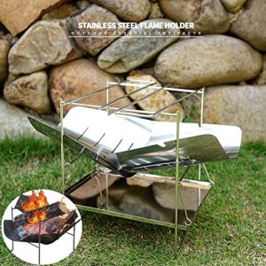 DCOT Ultralight Outdoor Portable Wood Stove Burner Multifunctional Folding Barbecue Charcoal Stove