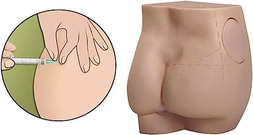 PHOLK Hip Injection Training Simulator, Buttock Muscle Injection Practice Model for Medical Students Or Nurses Teaching Model, IV Practice Start Kit Skin