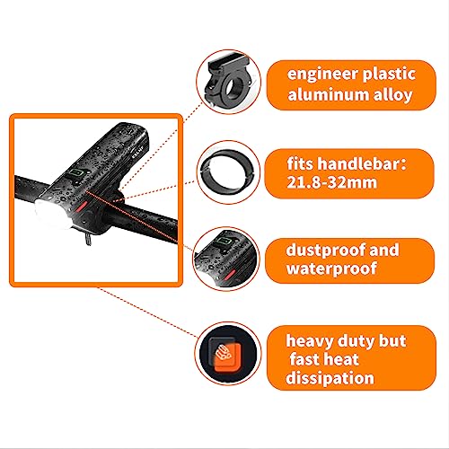 REMAROVE Bike Light 1000 Lumens USB Rechargeable Bike Front Light 4800mAh IPX6 Waterproof Bicycle Headlight Aluminum Alloy Super Bright Bike Headlamp with 5 Modes for Night Riding