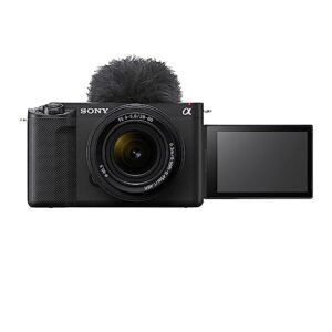 Sony Alpha ZV-E1 Full-Frame Mirrorless Vlog Camera with 28-60mm and 50mm Lens (ILCZV-E1L/B, Black) Bundle (7 Items)